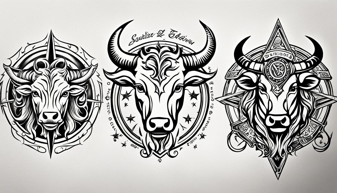 Luxus Vorlage Sternbild Stier Tattoo Bild